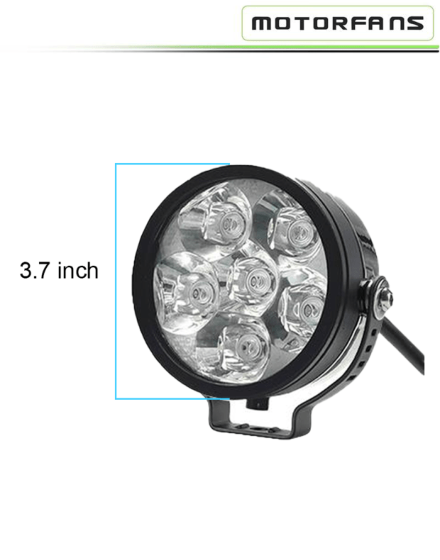 Motorfans L6R V3 50W Fully Dimmable 6500K 6000LM Combo/Spot Beam LED ...